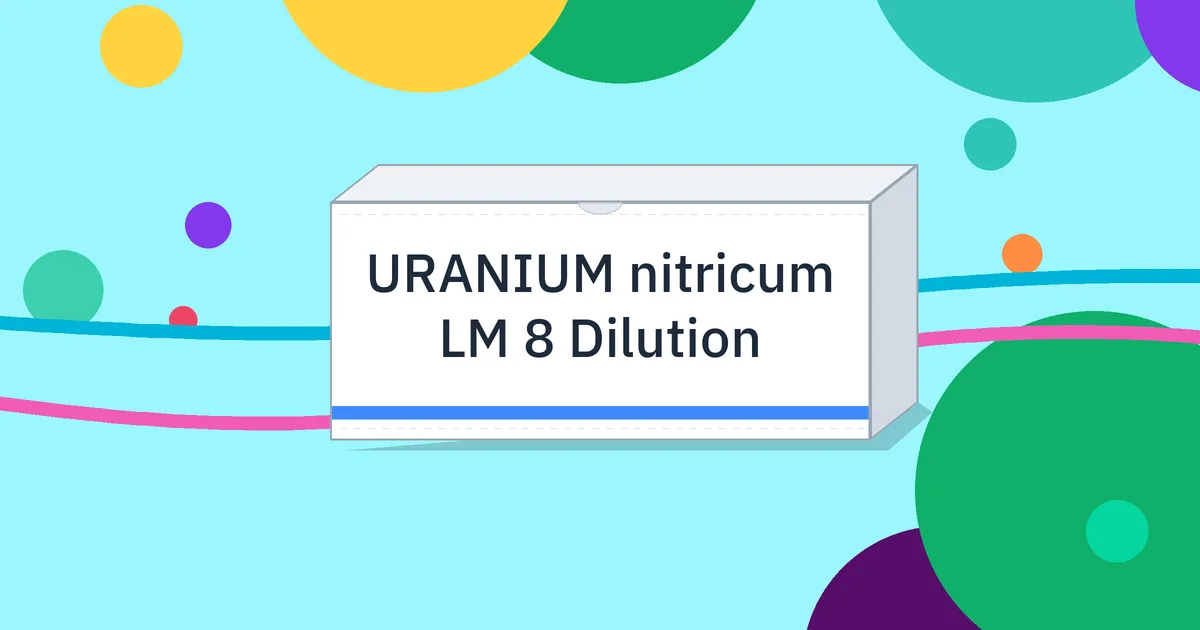 Symbolbild: Packung mit der Aufschrift URANIUM nitricum LM 8 Dilution (PZN 13256209) – Verfügbarkeit und Bezug in Apotheken in Frankfurt am Main
