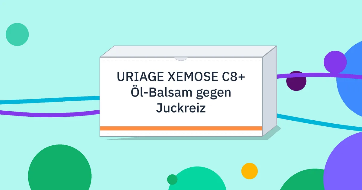 Symbolbild: Packung mit der Aufschrift URIAGE XEMOSE C8+ Öl-Balsam gegen Juckreiz (PZN 20163371) – Verfügbarkeit und Bezug in Apotheken in Frankfurt am Main
