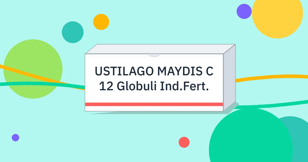 Symbolbild: Packung mit der Aufschrift USTILAGO MAYDIS C 12 Globuli Ind.Fert. (PZN 17686527) – Verfügbarkeit und Bezug in Apotheken in Frankfurt am Main