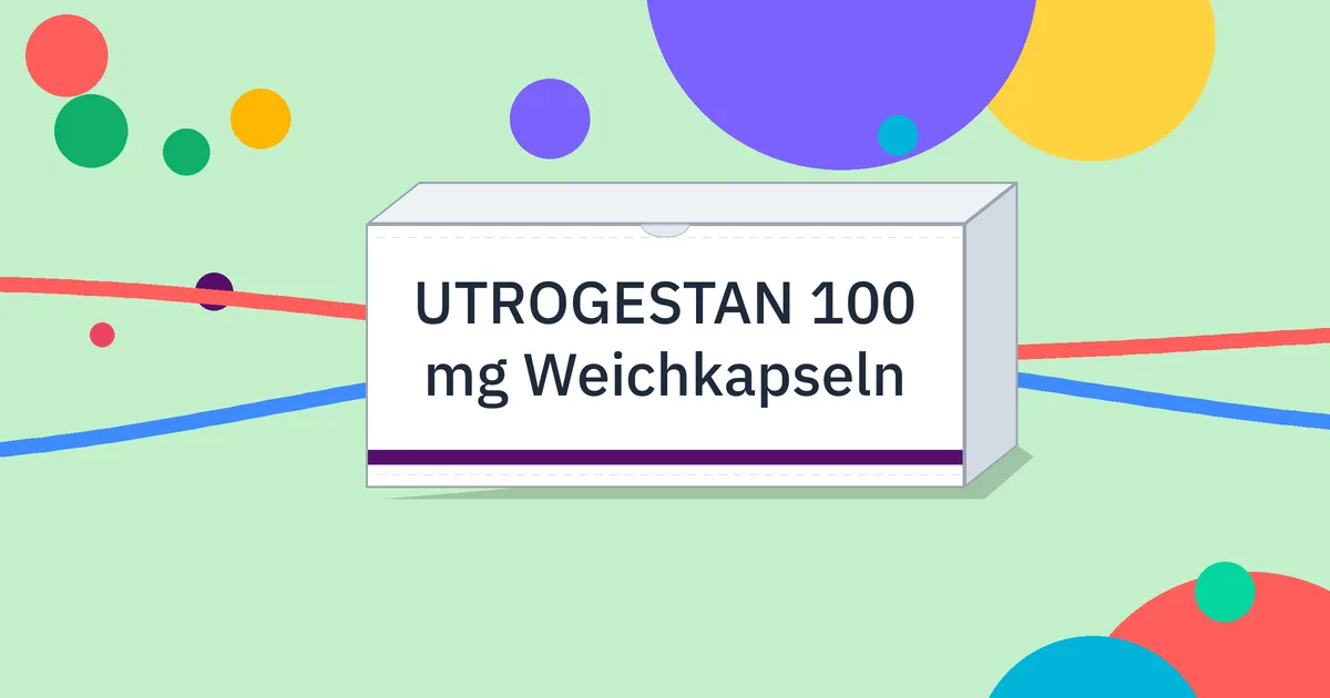 Symbolbild: Packung mit der Aufschrift UTROGESTAN 100 mg Weichkapseln (PZN 09714959) – Verfügbarkeit und Bezug in Apotheken in Frankfurt am Main