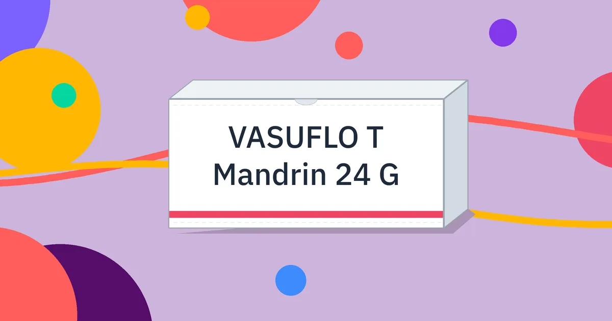 Symbolbild: Packung mit der Aufschrift VASUFLO T Mandrin 24 G (PZN 08485385) – Verfügbarkeit und Bezug in Apotheken in Frankfurt am Main