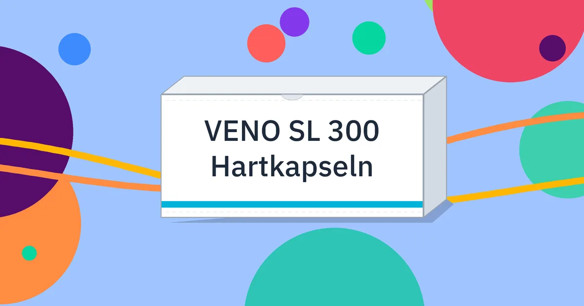Symbolbild: Packung mit der Aufschrift VENO SL 300 Hartkapseln (PZN 17921141) – Verfügbarkeit und Bezug in Apotheken in Frankfurt am Main