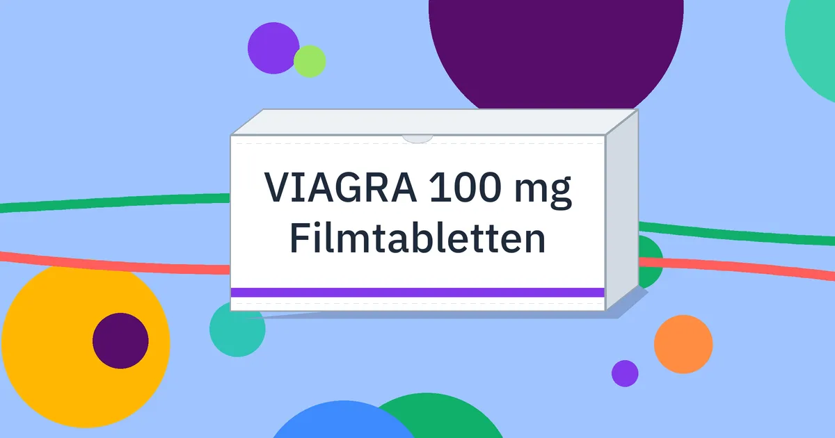 Symbolbild: Packung mit der Aufschrift VIAGRA 100 mg Filmtabletten (PZN 05556110) – Verfügbarkeit und Bezug in Apotheken in Frankfurt am Main