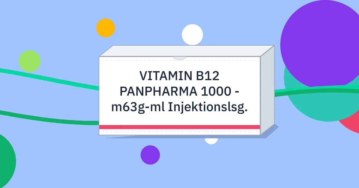 Symbolbild: Packung mit der Aufschrift VITAMIN B12 PANPHARMA 1000 -m63g-ml Injektionslsg. (PZN 16199707) – Verfügbarkeit und Bezug in Apotheken in Frankfurt am Main