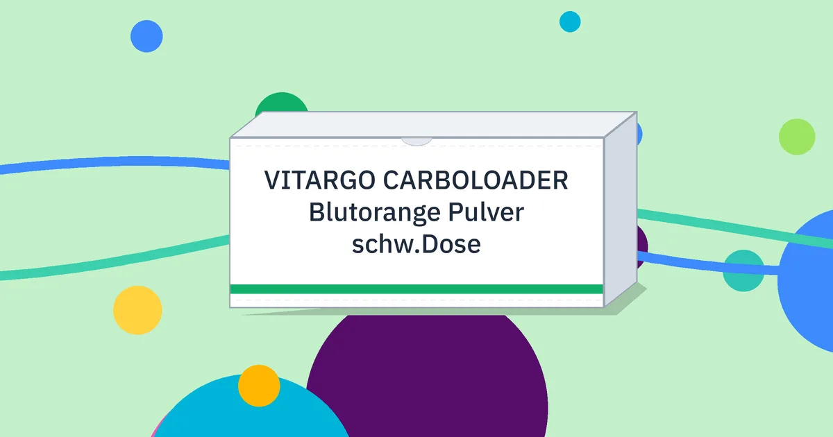 Symbolbild: Packung mit der Aufschrift VITARGO CARBOLOADER Blutorange Pulver schw.Dose (PZN 06962289) – Verfügbarkeit und Bezug in Apotheken in Frankfurt am Main