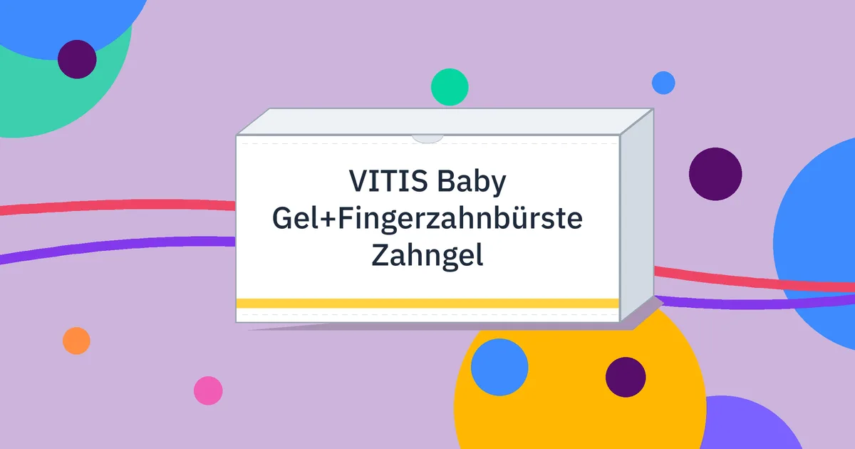 Symbolbild: Packung mit der Aufschrift VITIS Baby Gel+Fingerzahnbürste Zahngel (PZN 14401369) – Verfügbarkeit und Bezug in Apotheken in Frankfurt am Main
