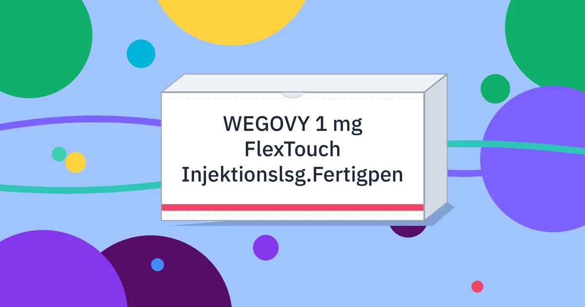 Symbolbild: Packung mit der Aufschrift WEGOVY 1 mg FlexTouch Injektionslsg.Fertigpen (PZN 19196684) – Verfügbarkeit und Bezug in Apotheken in Frankfurt am Main