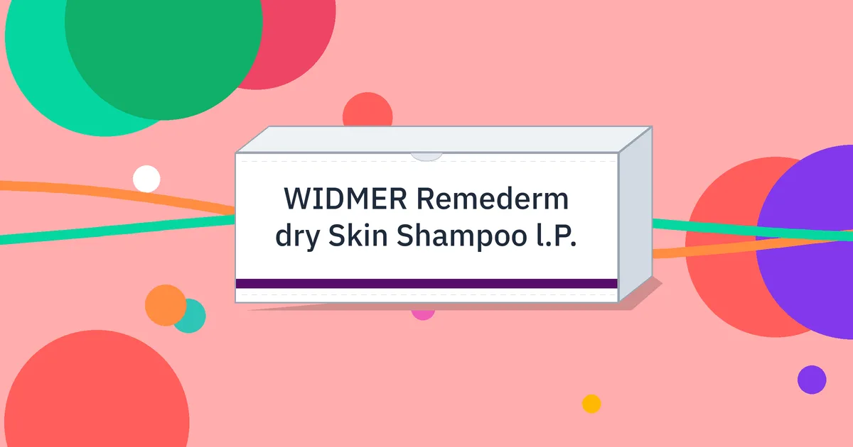 Symbolbild: Packung mit der Aufschrift WIDMER Remederm dry Skin Shampoo l.P. (PZN 19396236) – Verfügbarkeit und Bezug in Apotheken in Frankfurt am Main