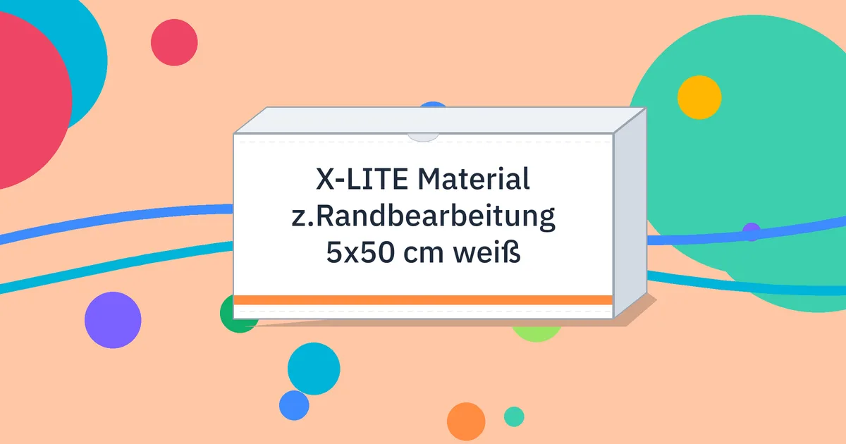 Symbolbild: Packung mit der Aufschrift X-LITE Material z.Randbearbeitung 5x50 cm weiß (PZN 14441311) – Verfügbarkeit und Bezug in Apotheken in Frankfurt am Main