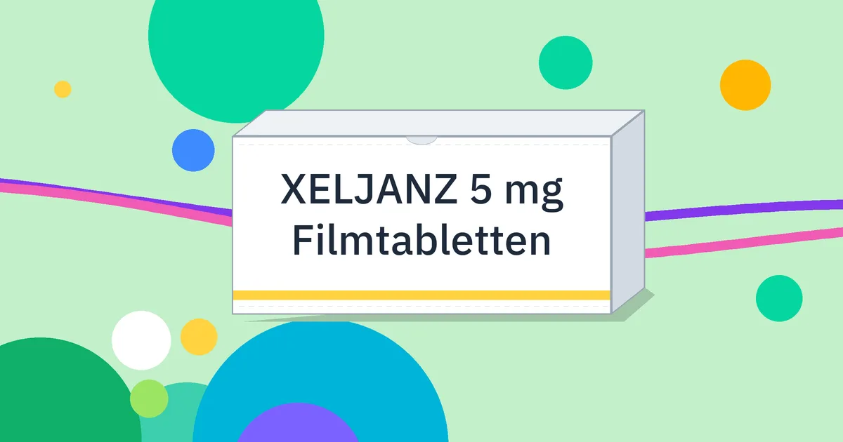 Symbolbild: Packung mit der Aufschrift XELJANZ 5 mg Filmtabletten (PZN 19370886) – Verfügbarkeit und Bezug in Apotheken in Frankfurt am Main