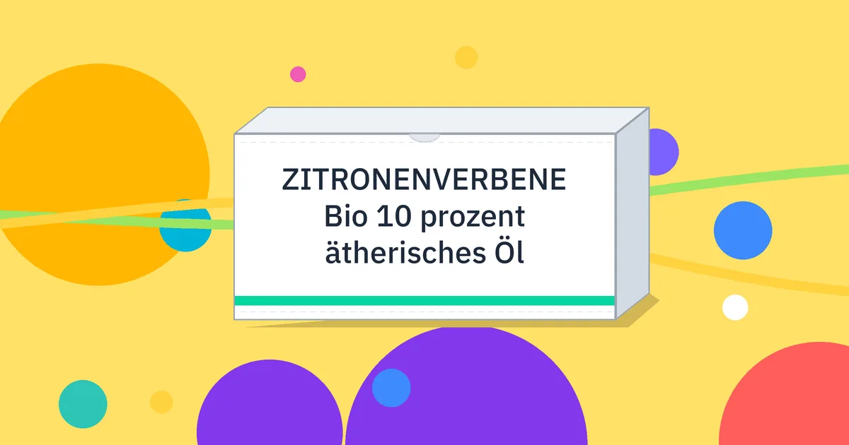 Symbolbild: Packung mit der Aufschrift ZITRONENVERBENE Bio 10 prozent ätherisches Öl (PZN 13513126) – Verfügbarkeit und Bezug in Apotheken in Frankfurt am Main