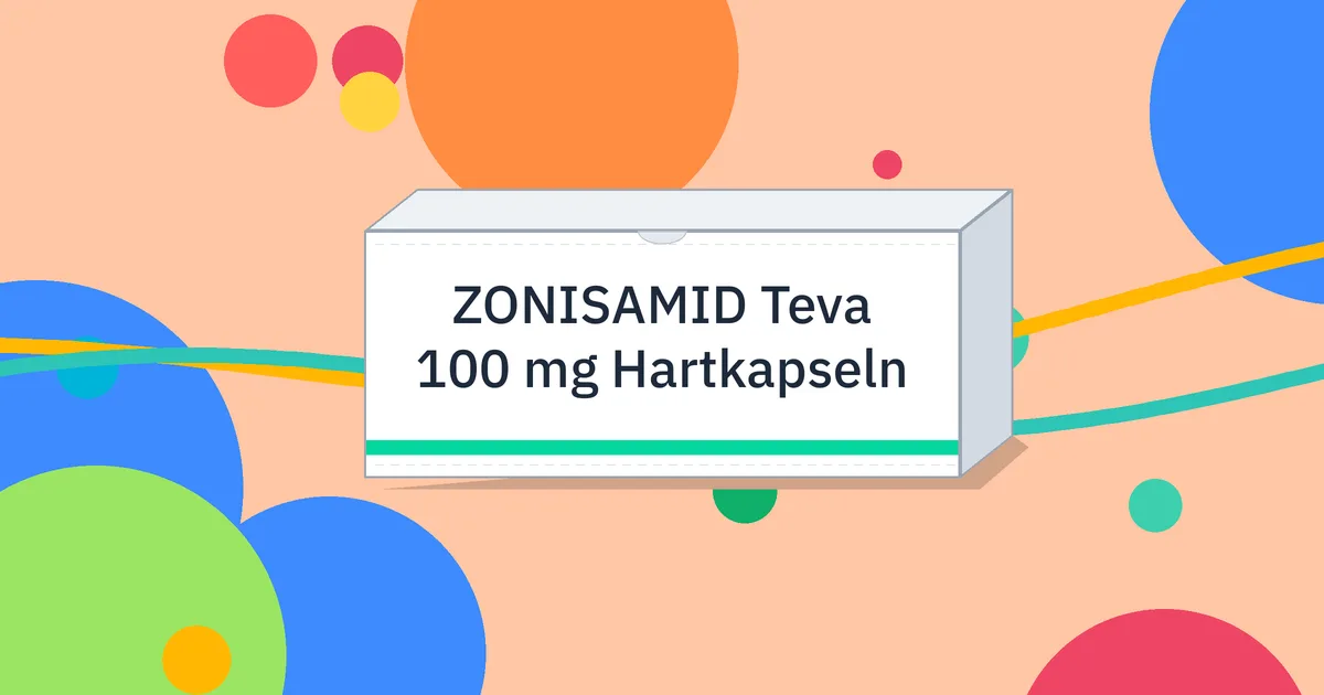 Symbolbild: Packung mit der Aufschrift ZONISAMID Teva 100 mg Hartkapseln (PZN 18031047) – Verfügbarkeit und Bezug in Apotheken in Frankfurt am Main