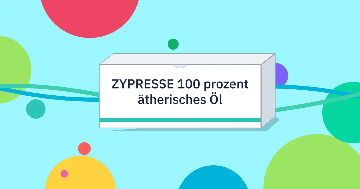 Symbolbild: Packung mit der Aufschrift ZYPRESSE 100 prozent ätherisches Öl (PZN 01975910) – Verfügbarkeit und Bezug in Apotheken in Frankfurt am Main
