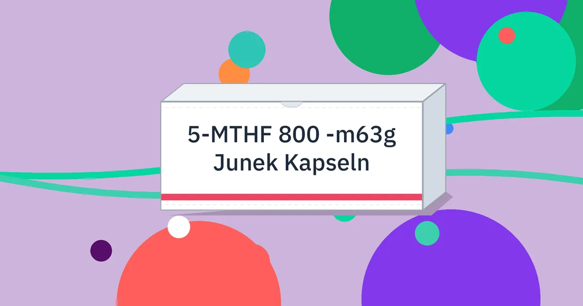 Symbolbild: Packung mit der Aufschrift 5-MTHF 800 -m63g Junek Kapseln (PZN 20078978) – Verfügbarkeit und Bezug in Apotheken in Frankfurt am Main
