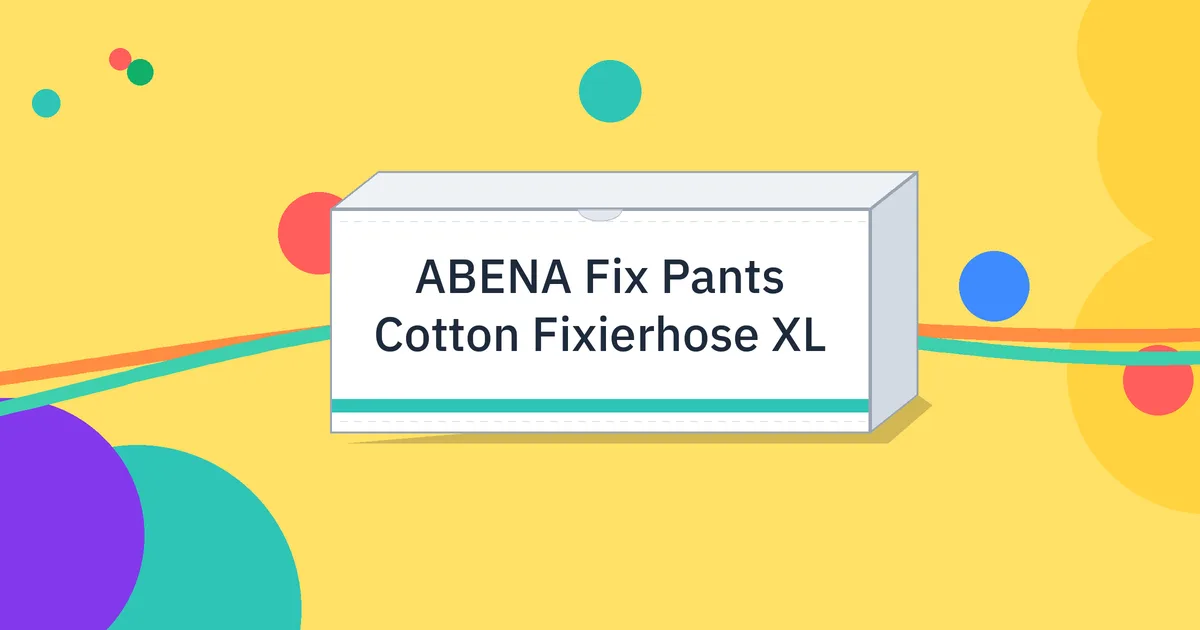 Symbolbild: Packung mit der Aufschrift ABENA Fix Pants Cotton Fixierhose XL (PZN 18160879) – Verfügbarkeit und Bezug in Apotheken in Frankfurt am Main
