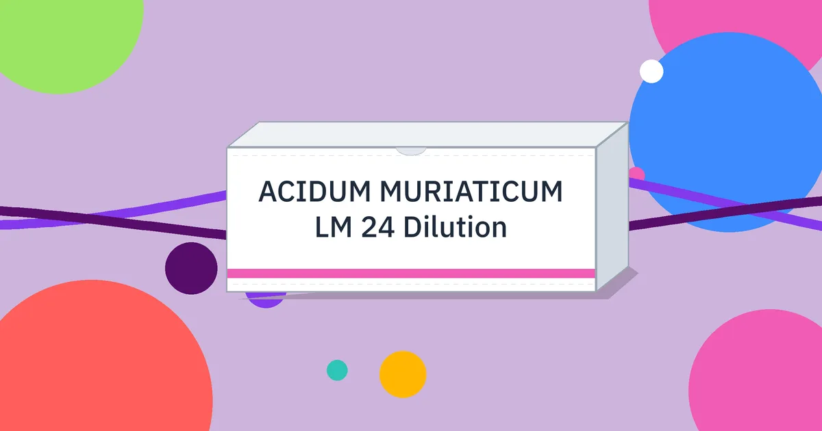 Symbolbild: Packung mit der Aufschrift ACIDUM MURIATICUM LM 24 Dilution (PZN 12752484) – Verfügbarkeit und Bezug in Apotheken in Frankfurt am Main