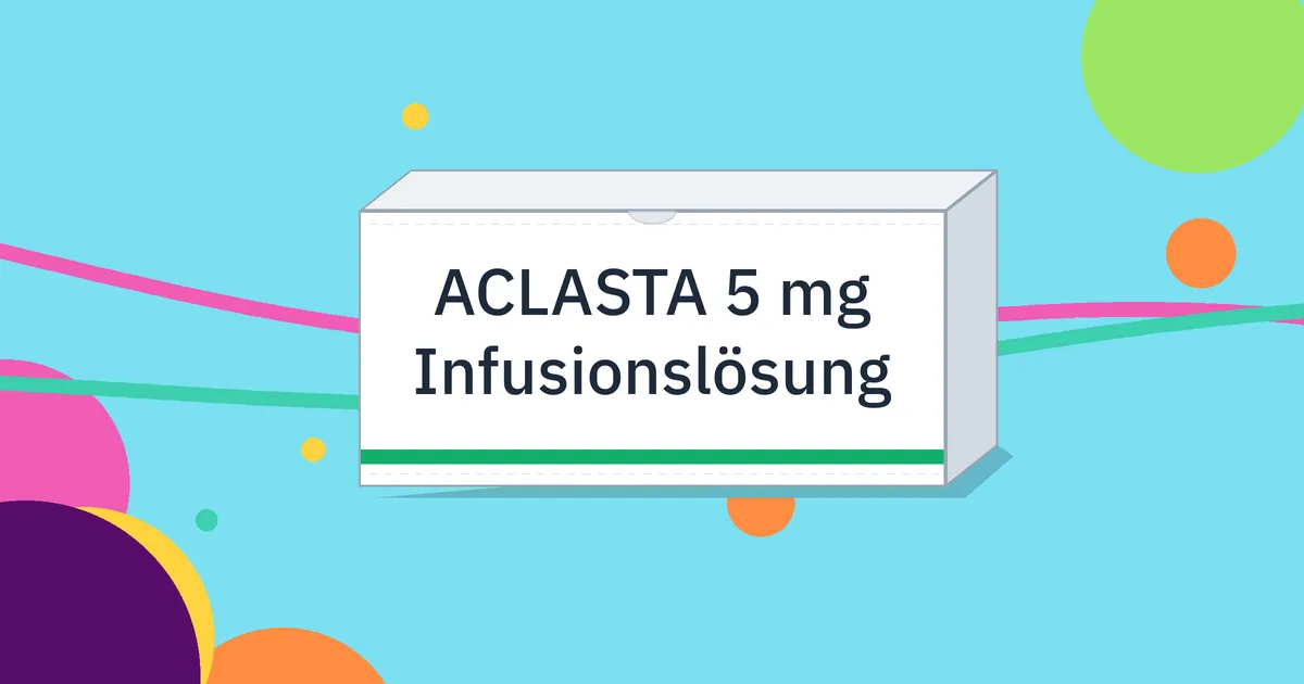 Symbolbild: Packung mit der Aufschrift ACLASTA 5 mg Infusionslösung (PZN 14357102) – Verfügbarkeit und Bezug in Apotheken in Frankfurt am Main