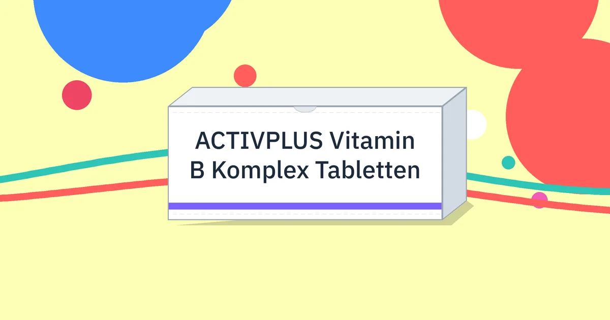 Symbolbild: Packung mit der Aufschrift ACTIVPLUS Vitamin B Komplex Tabletten (PZN 20119559) – Verfügbarkeit und Bezug in Apotheken in Frankfurt am Main