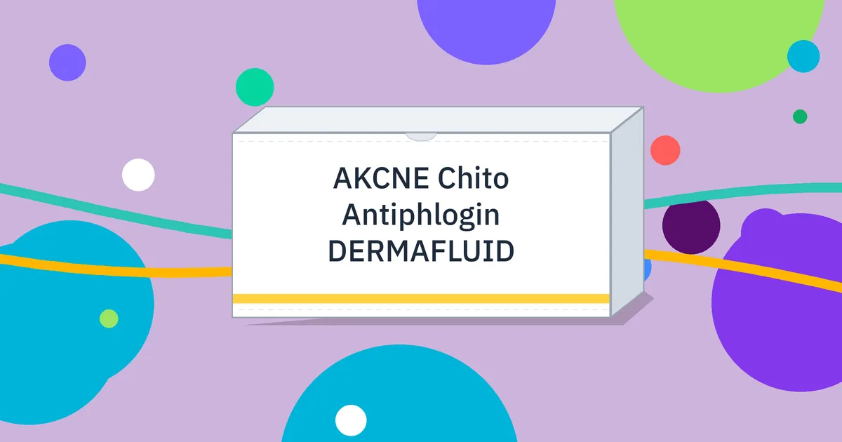 Symbolbild: Packung mit der Aufschrift AKCNE Chito Antiphlogin DERMAFLUID (PZN 19907145) – Verfügbarkeit und Bezug in Apotheken in Frankfurt am Main
