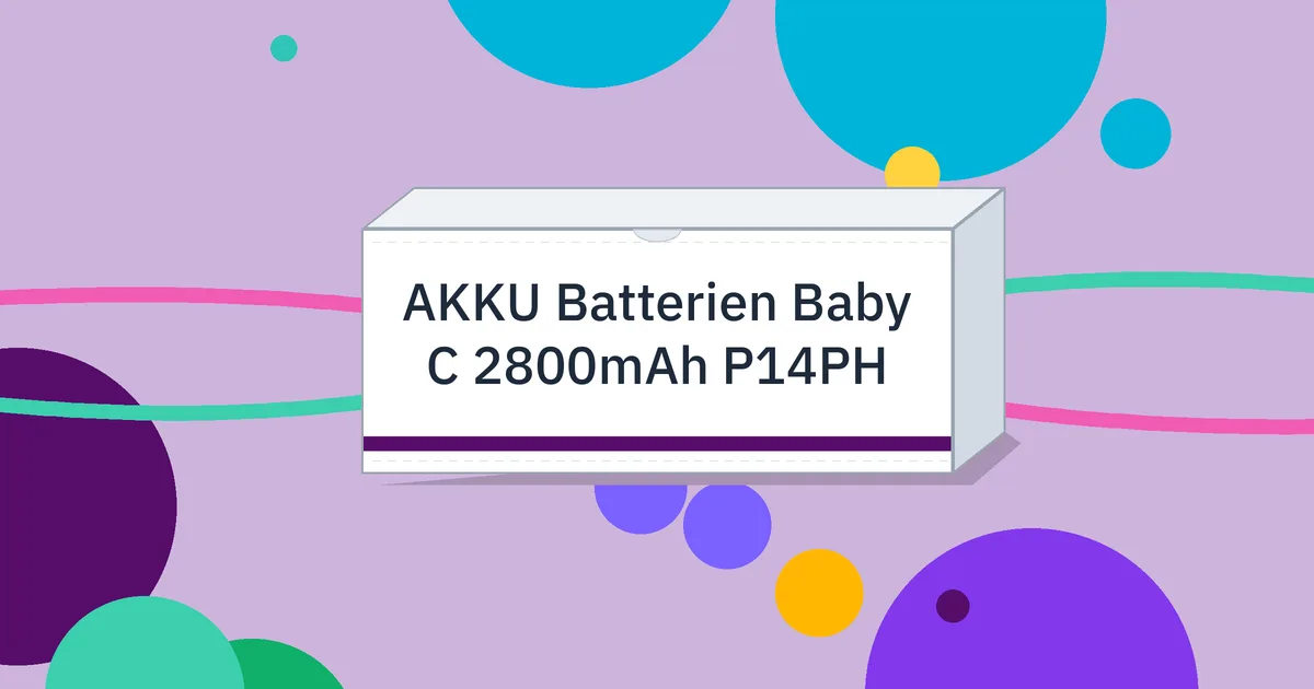 Symbolbild: Packung mit der Aufschrift AKKU Batterien Baby C 2800mAh P14PH (PZN 10000113) – Verfügbarkeit und Bezug in Apotheken in Frankfurt am Main