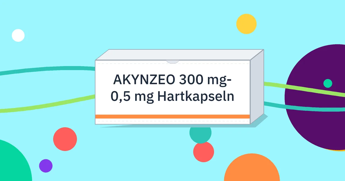 Symbolbild: Packung mit der Aufschrift AKYNZEO 300 mg-0,5 mg Hartkapseln (PZN 16884768) – Verfügbarkeit und Bezug in Apotheken in Frankfurt am Main