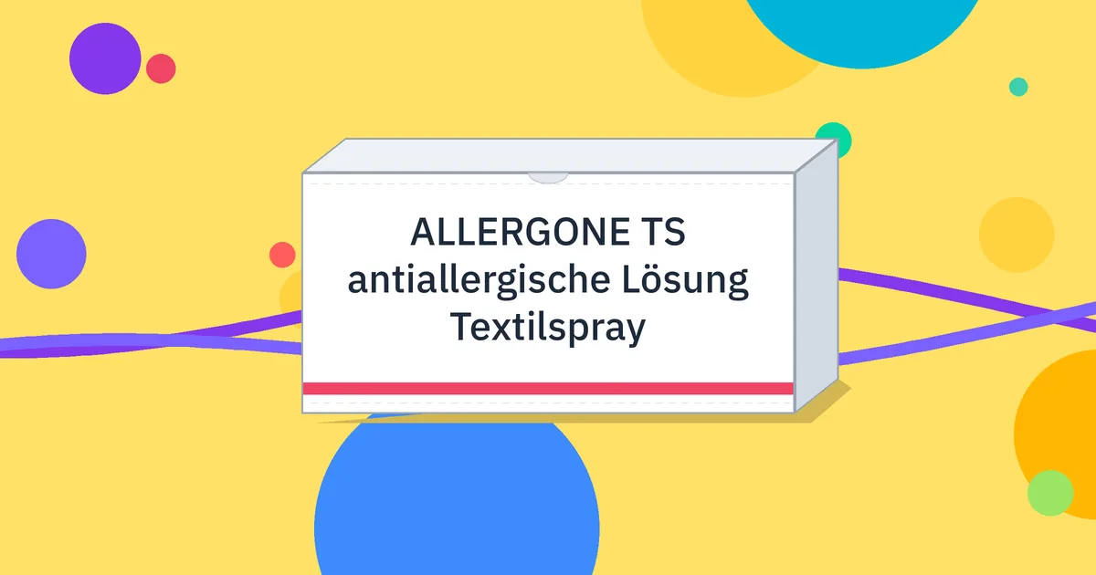 Symbolbild: Packung mit der Aufschrift ALLERGONE TS antiallergische Lösung Textilspray (PZN 15660446) – Verfügbarkeit und Bezug in Apotheken in Frankfurt am Main
