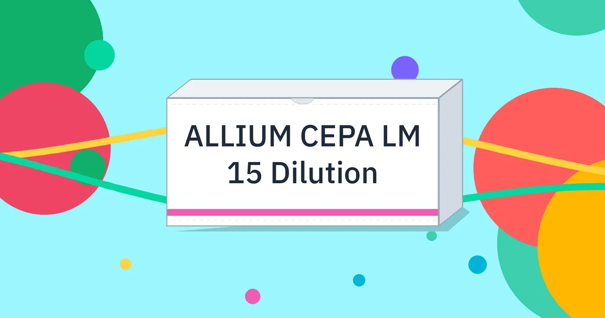 Symbolbild: Packung mit der Aufschrift ALLIUM CEPA LM 15 Dilution (PZN 12756677) – Verfügbarkeit und Bezug in Apotheken in Frankfurt am Main