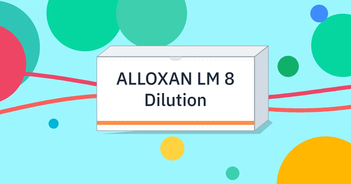Symbolbild: Packung mit der Aufschrift ALLOXAN LM 8 Dilution (PZN 13311960) – Verfügbarkeit und Bezug in Apotheken in Frankfurt am Main