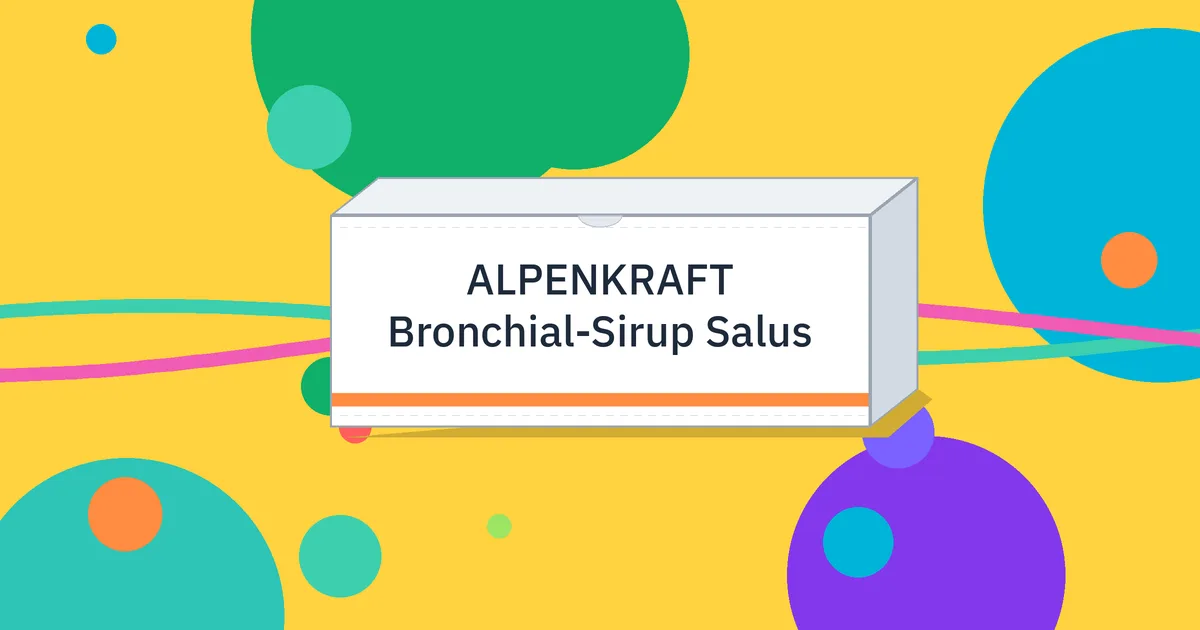 Symbolbild: Packung mit der Aufschrift ALPENKRAFT Bronchial-Sirup Salus (PZN 16897162) – Verfügbarkeit und Bezug in Apotheken in Frankfurt am Main