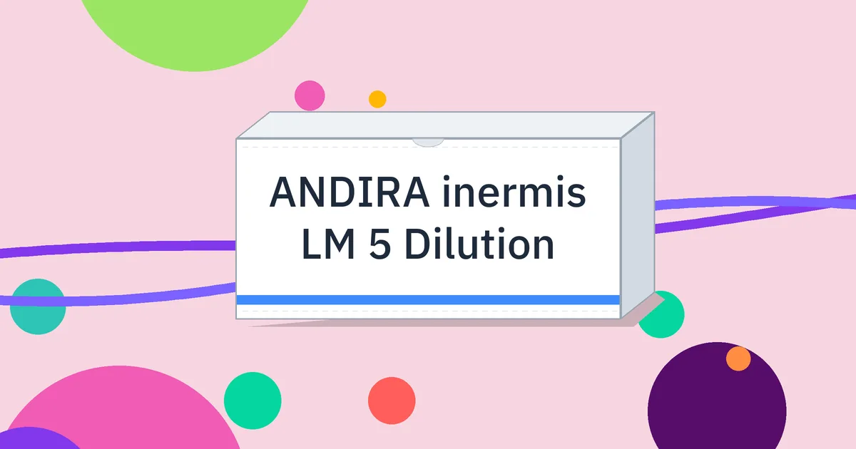 Symbolbild: Packung mit der Aufschrift ANDIRA inermis LM 5 Dilution (PZN 13329173) – Verfügbarkeit und Bezug in Apotheken in Frankfurt am Main