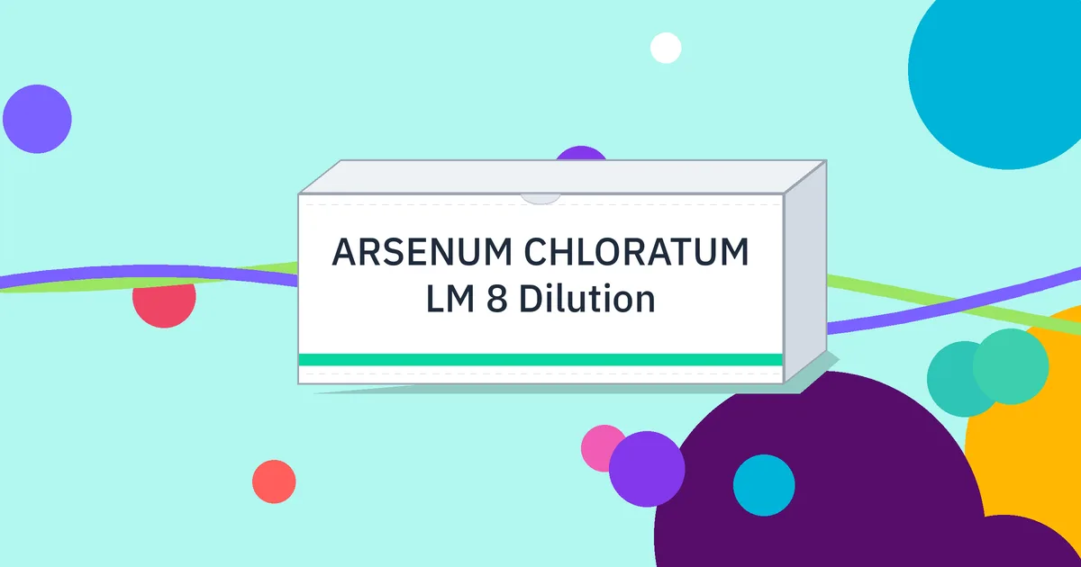 Symbolbild: Packung mit der Aufschrift ARSENUM CHLORATUM LM 8 Dilution (PZN 12771719) – Verfügbarkeit und Bezug in Apotheken in Frankfurt am Main