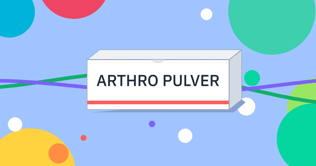Symbolbild: Packung mit der Aufschrift ARTHRO PULVER (PZN 04263274) – Verfügbarkeit und Bezug in Apotheken in Frankfurt am Main