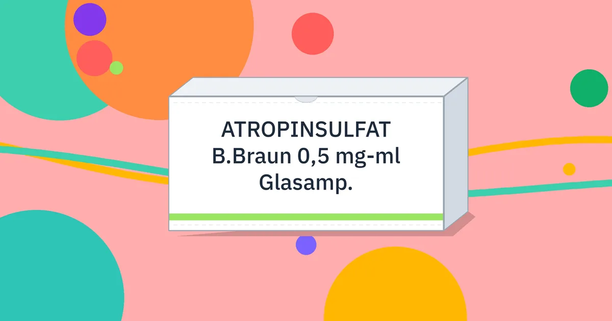 Symbolbild: Packung mit der Aufschrift ATROPINSULFAT B.Braun 0,5 mg-ml Glasamp. (PZN 00648037) – Verfügbarkeit und Bezug in Apotheken in Frankfurt am Main