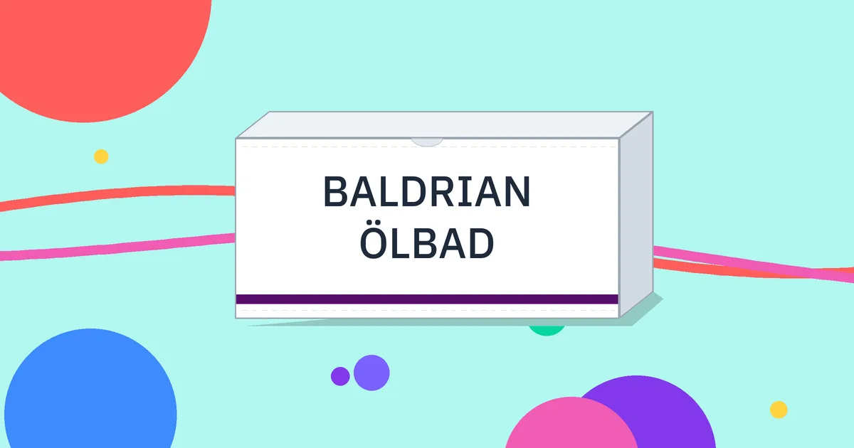Symbolbild: Packung mit der Aufschrift BALDRIAN ÖLBAD (PZN 04124503) – Verfügbarkeit und Bezug in Apotheken in Frankfurt am Main