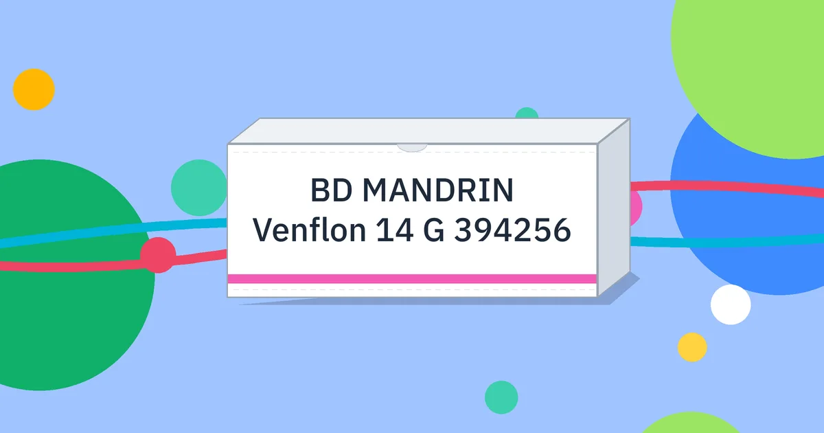 Symbolbild: Packung mit der Aufschrift BD MANDRIN Venflon 14 G 394256 (PZN 04250478) – Verfügbarkeit und Bezug in Apotheken in Frankfurt am Main