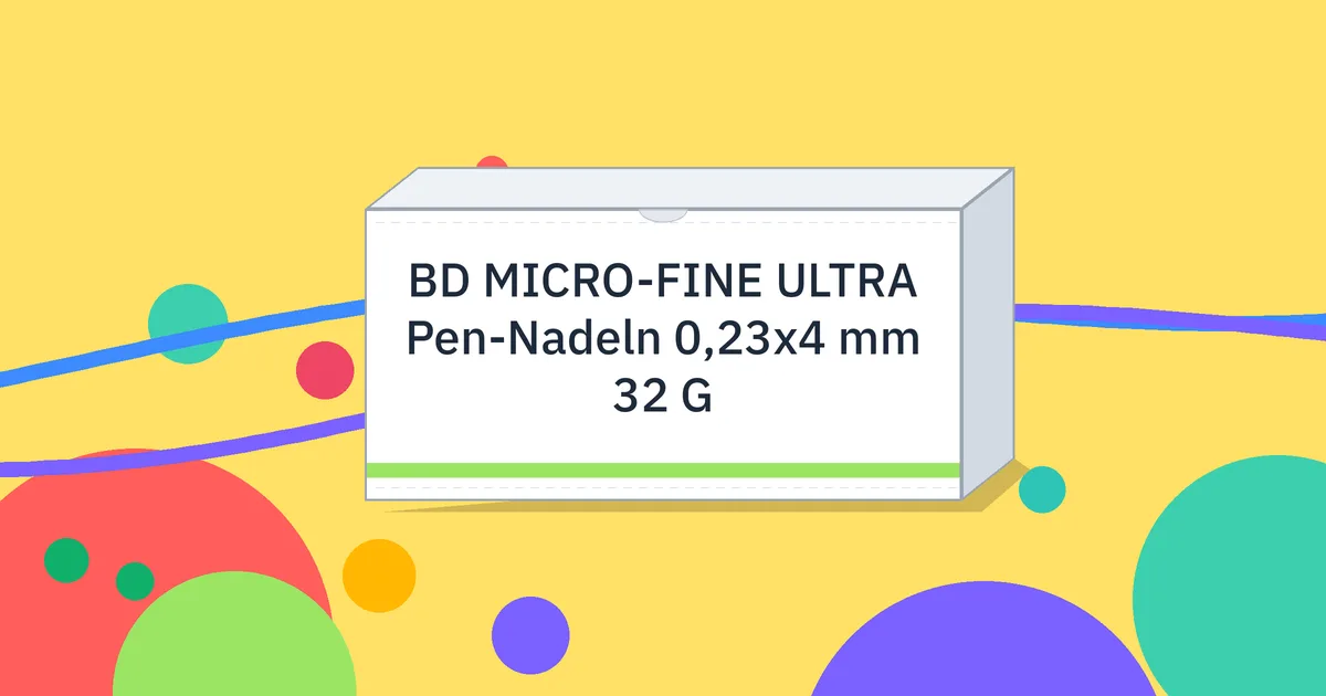 Symbolbild: Packung mit der Aufschrift BD MICRO-FINE ULTRA Pen-Nadeln 0,23x4 mm 32 G (PZN 19698807) – Verfügbarkeit und Bezug in Apotheken in Frankfurt am Main