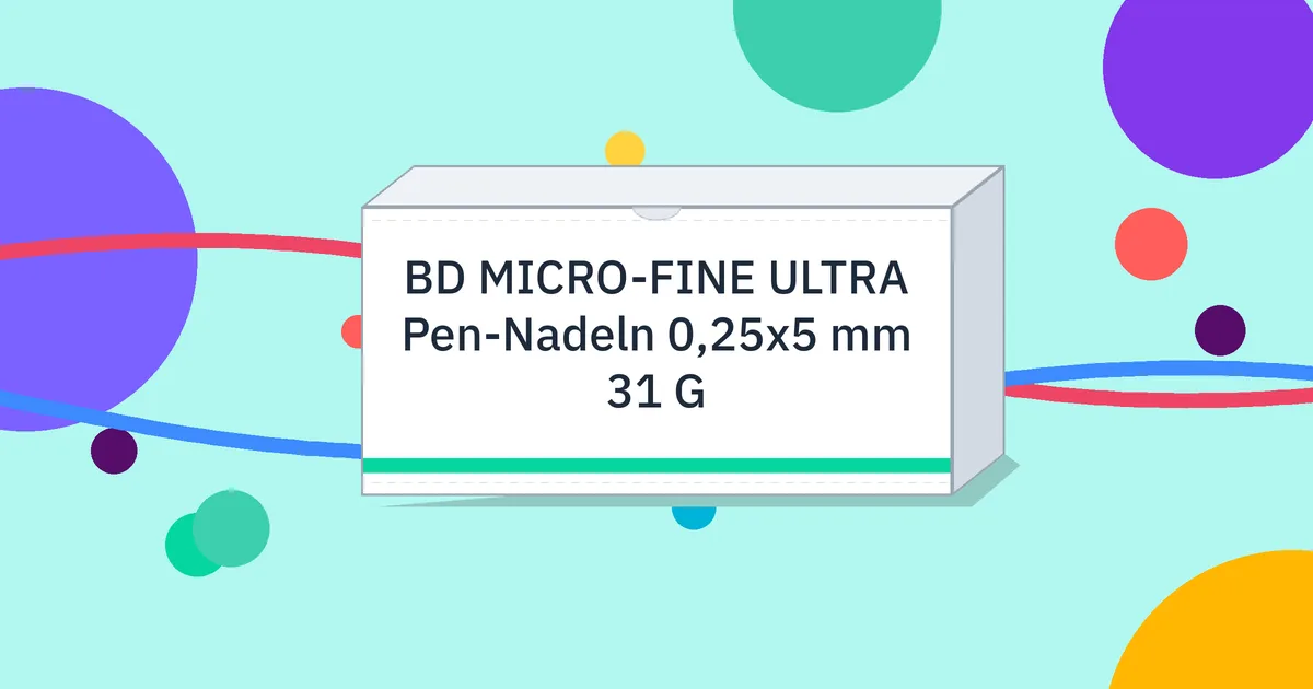 Symbolbild: Packung mit der Aufschrift BD MICRO-FINE ULTRA Pen-Nadeln 0,25x5 mm 31 G (PZN 11299255) – Verfügbarkeit und Bezug in Apotheken in Frankfurt am Main