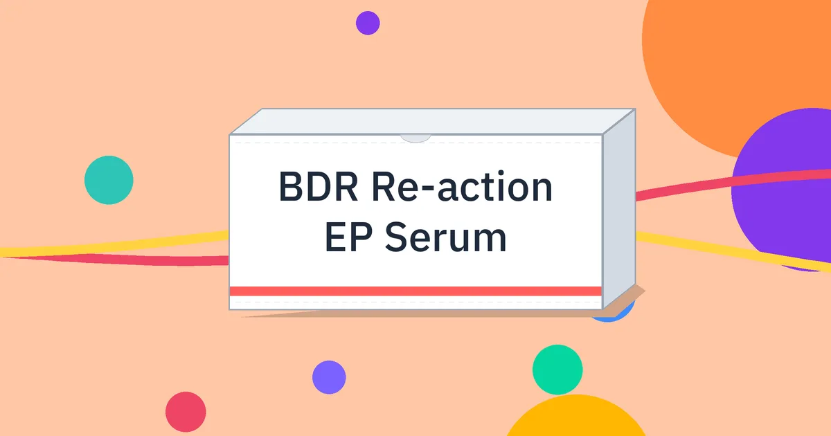 Symbolbild: Packung mit der Aufschrift BDR Re-action EP Serum (PZN 19457541) – Verfügbarkeit und Bezug in Apotheken in Frankfurt am Main