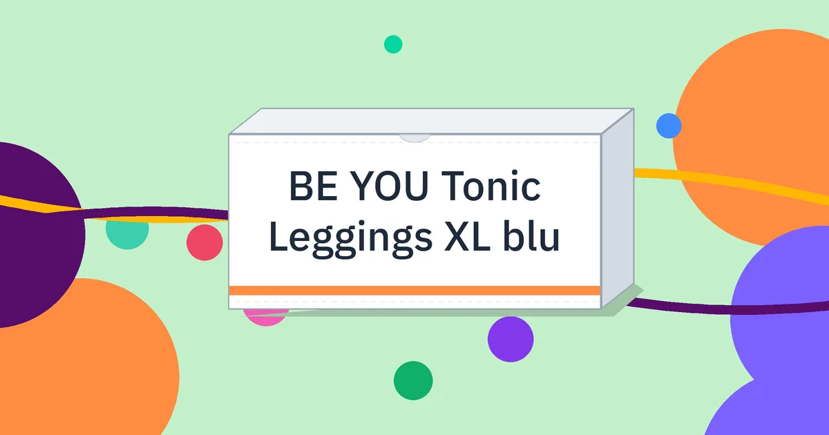 Symbolbild: Packung mit der Aufschrift BE YOU Tonic Leggings XL blu (PZN 19165198) – Verfügbarkeit und Bezug in Apotheken in Frankfurt am Main