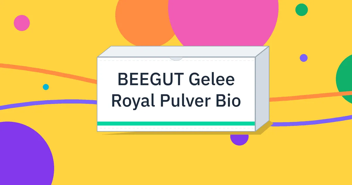 Symbolbild: Packung mit der Aufschrift BEEGUT Gelee Royal Pulver Bio (PZN 17756392) – Verfügbarkeit und Bezug in Apotheken in Frankfurt am Main
