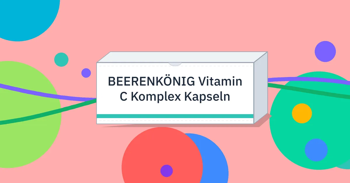 Symbolbild: Packung mit der Aufschrift BEERENKÖNIG Vitamin C Komplex Kapseln (PZN 17375454) – Verfügbarkeit und Bezug in Apotheken in Frankfurt am Main
