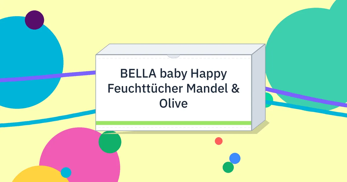 Symbolbild: Packung mit der Aufschrift BELLA baby Happy Feuchttücher Mandel & Olive (PZN 19197146) – Verfügbarkeit und Bezug in Apotheken in Frankfurt am Main