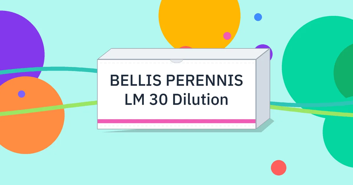 Symbolbild: Packung mit der Aufschrift BELLIS PERENNIS LM 30 Dilution (PZN 12791780) – Verfügbarkeit und Bezug in Apotheken in Frankfurt am Main