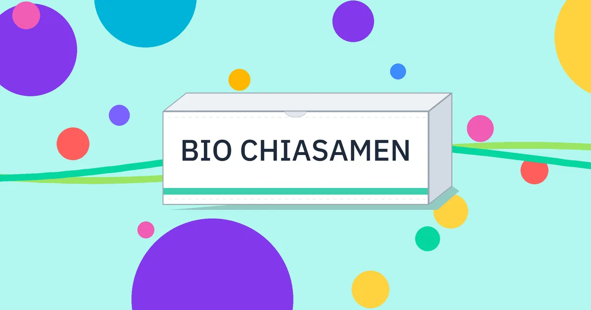 Symbolbild: Packung mit der Aufschrift BIO CHIASAMEN (PZN 09465120) – Verfügbarkeit und Bezug in Apotheken in Frankfurt am Main