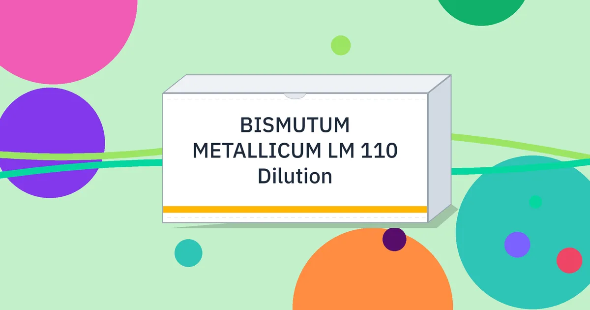 Symbolbild: Packung mit der Aufschrift BISMUTUM METALLICUM LM 110 Dilution (PZN 12795051) – Verfügbarkeit und Bezug in Apotheken in Frankfurt am Main
