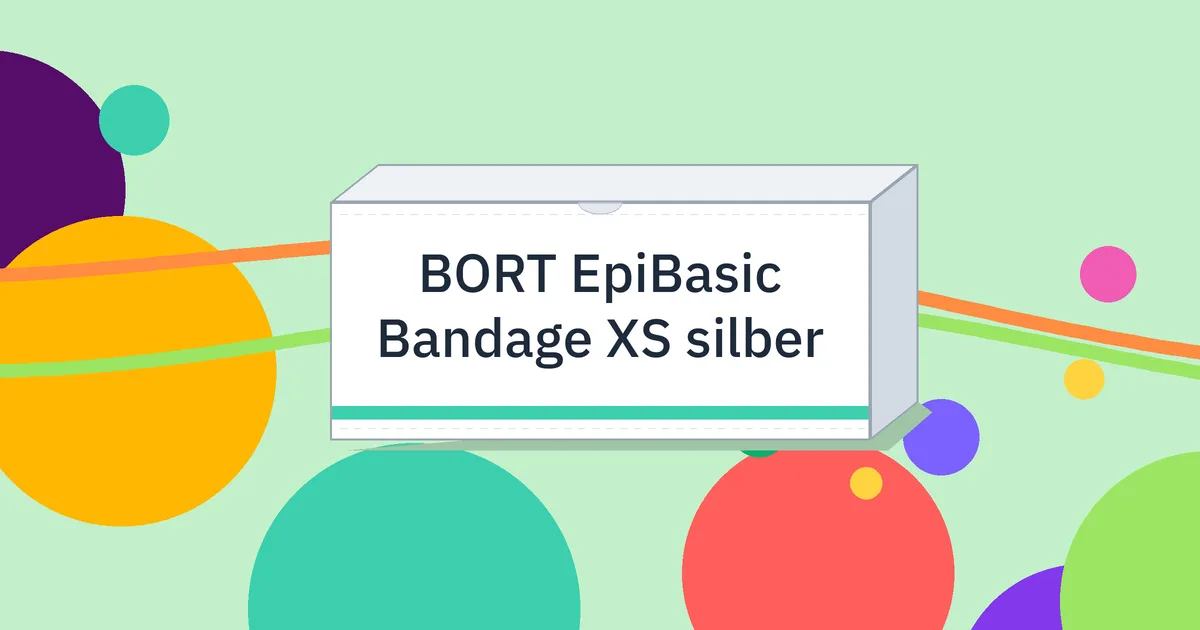 Symbolbild: Packung mit der Aufschrift BORT EpiBasic Bandage XS silber (PZN 07673400) – Verfügbarkeit und Bezug in Apotheken in Frankfurt am Main