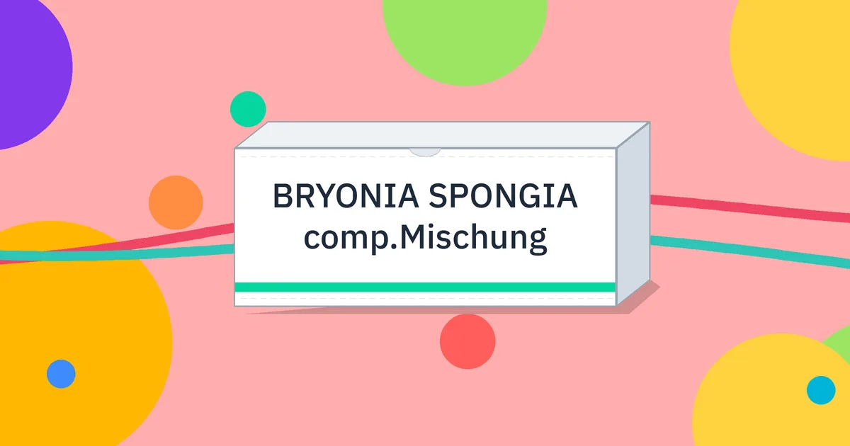 Symbolbild: Packung mit der Aufschrift BRYONIA SPONGIA comp.Mischung (PZN 01632050) – Verfügbarkeit und Bezug in Apotheken in Frankfurt am Main