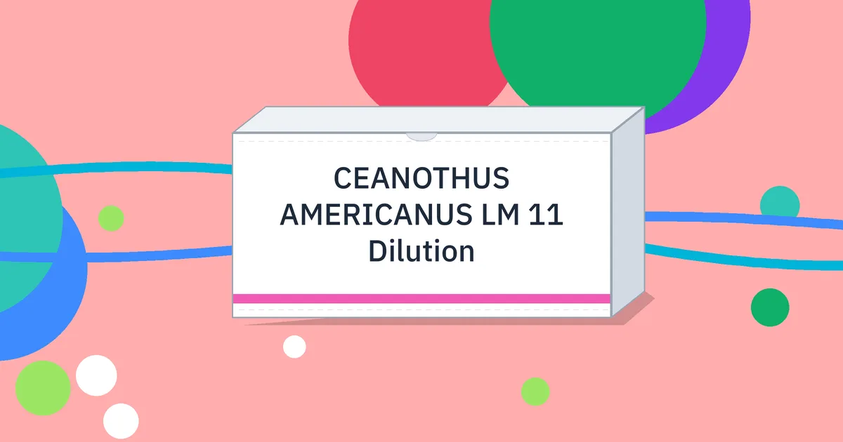 Symbolbild: Packung mit der Aufschrift CEANOTHUS AMERICANUS LM 11 Dilution (PZN 13435194) – Verfügbarkeit und Bezug in Apotheken in Frankfurt am Main