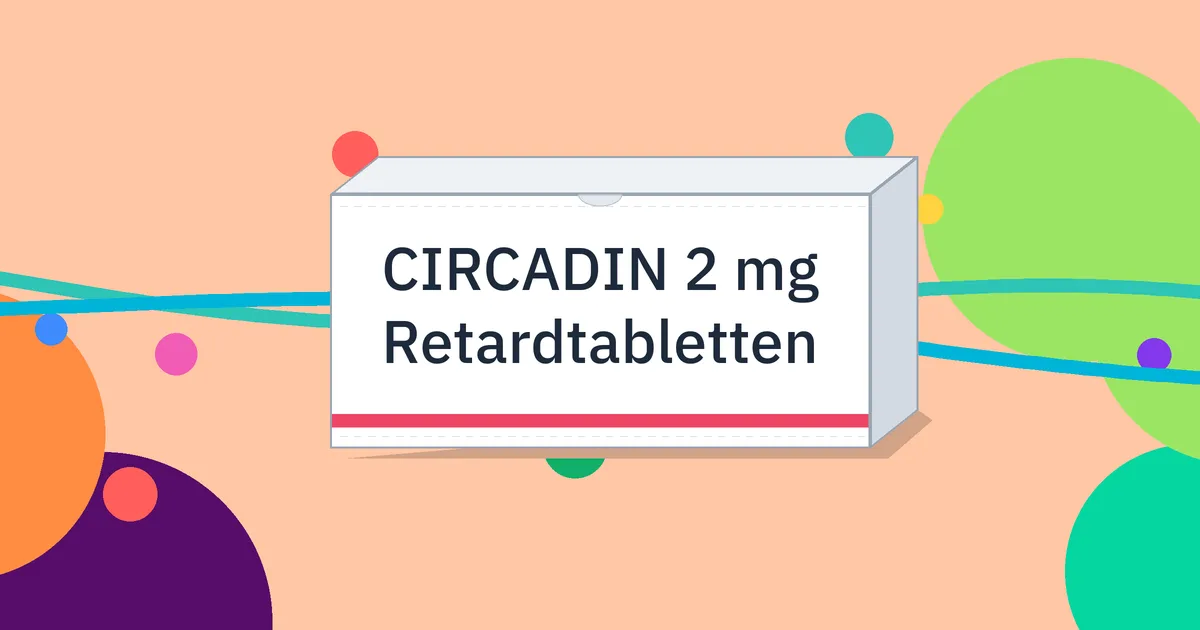 Symbolbild: Packung mit der Aufschrift CIRCADIN 2 mg Retardtabletten (PZN 17261934) – Verfügbarkeit und Bezug in Apotheken in Frankfurt am Main