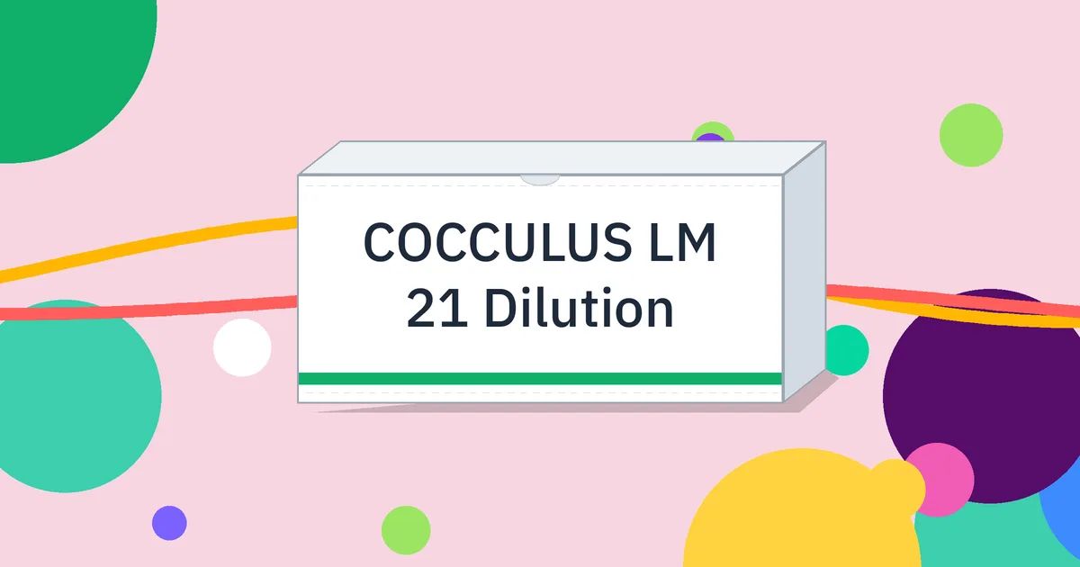 Symbolbild: Packung mit der Aufschrift COCCULUS LM 21 Dilution (PZN 12825071) – Verfügbarkeit und Bezug in Apotheken in Frankfurt am Main